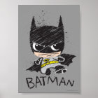 Mini Batman Sketch Poster | Zazzle.com