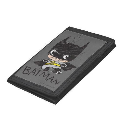 Mini Classic Batman Sketch Trifold Wallet | Zazzle