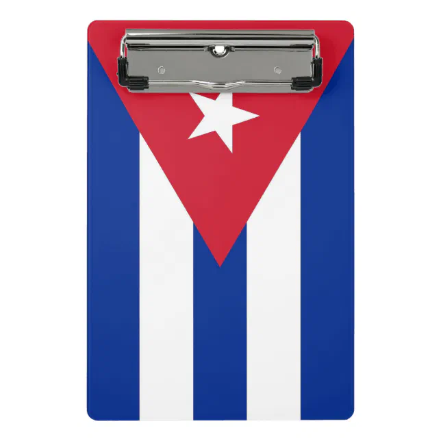 Mini clipboard with flag of Cuba | Zazzle