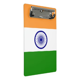 Mini clipboard with flag of India | Zazzle