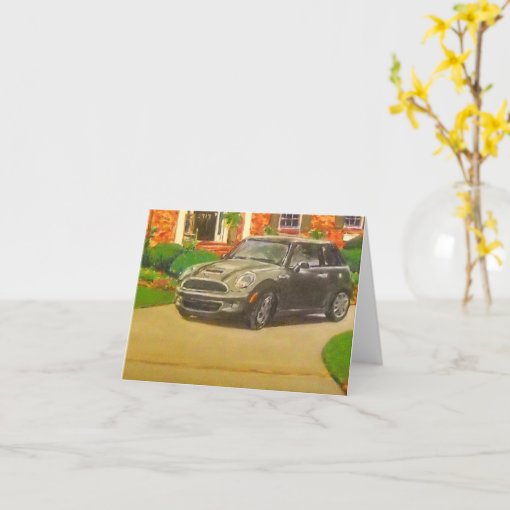 Mini Cooper Card | Zazzle