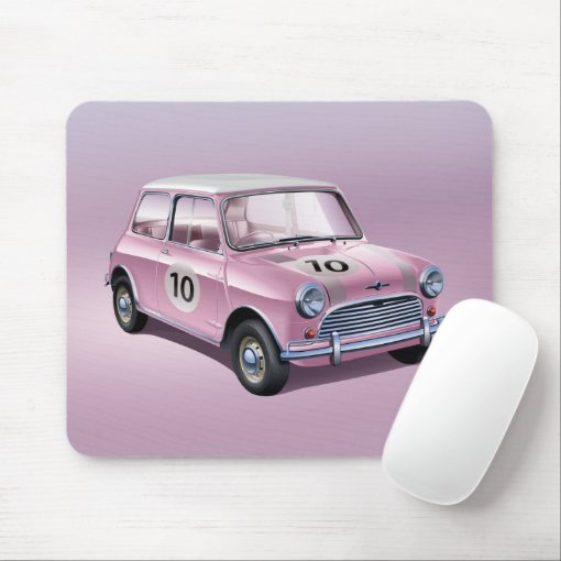 Mini Cooper S1 pink Mouse Pad | Zazzle