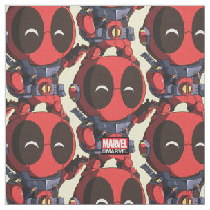 Mini Deadpool Imposter Pattern Fabric | Zazzle