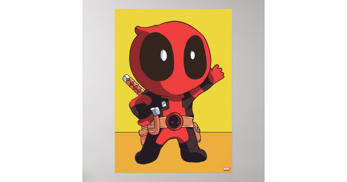 Mini Deadpool Poster | Zazzle