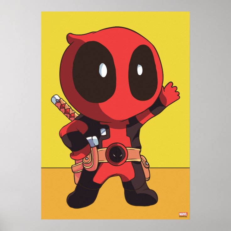 Mini Deadpool Poster | Zazzle