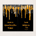 MINI Glitter Orange Happy Halloween Classroom Card | Zazzle
