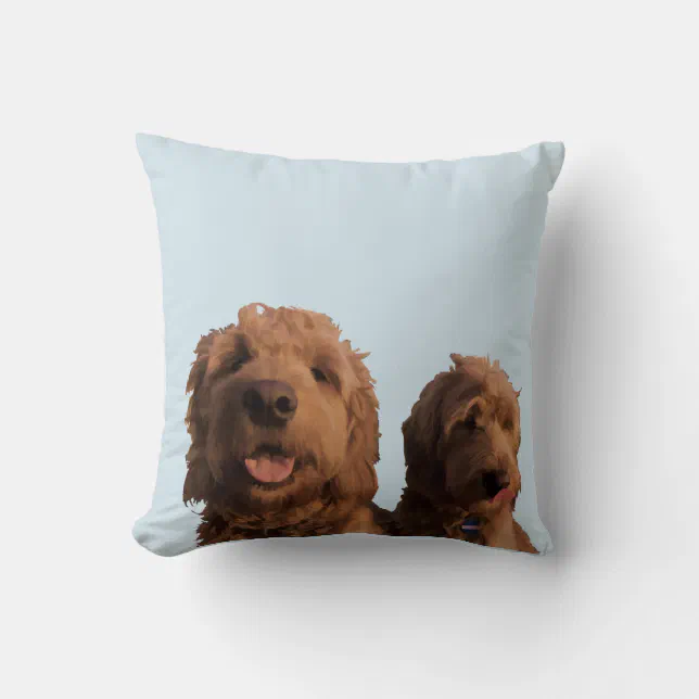 Mini Goldendoodles Throw Pillow | Zazzle