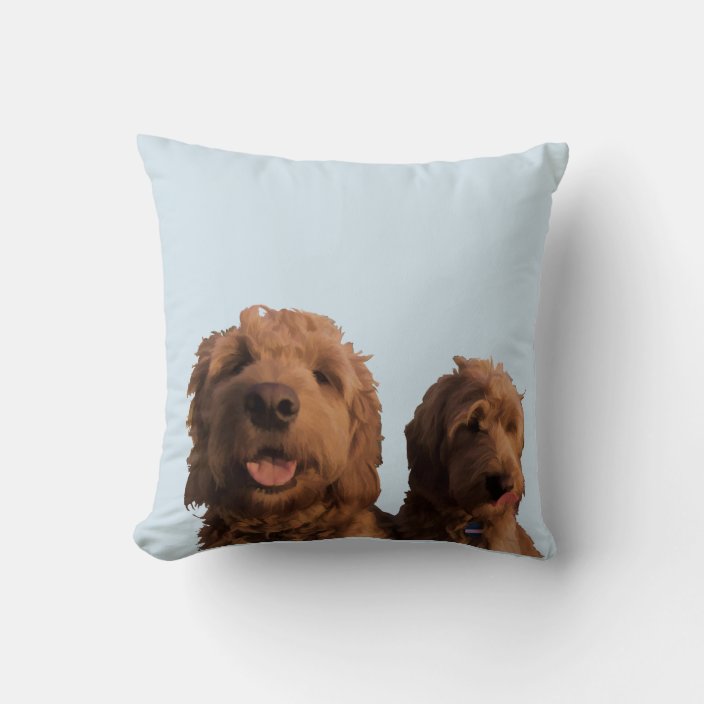 Mini Goldendoodles Throw Pillow | Zazzle