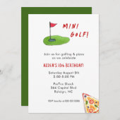 Mini Golf Birthday Party Invitation | Zazzle