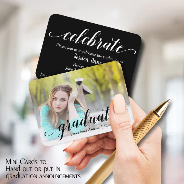 MINI Graduate Photo Invitation Cards | Zazzle
