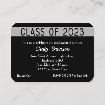 MINI Graduate Photo Invitation Cards | Zazzle