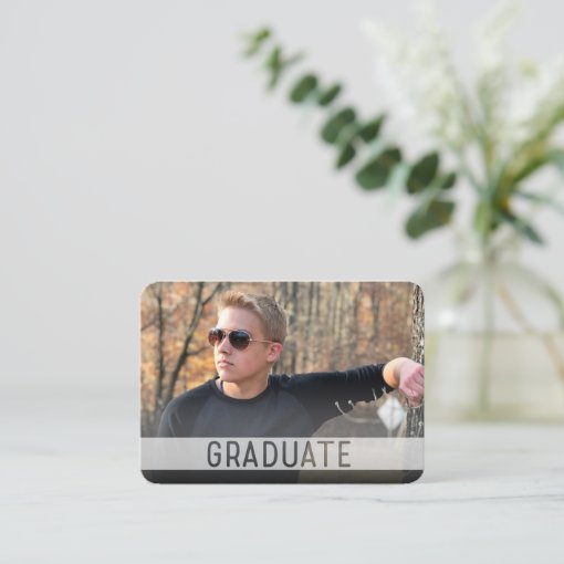 MINI Graduate Photo Invitation Cards | Zazzle