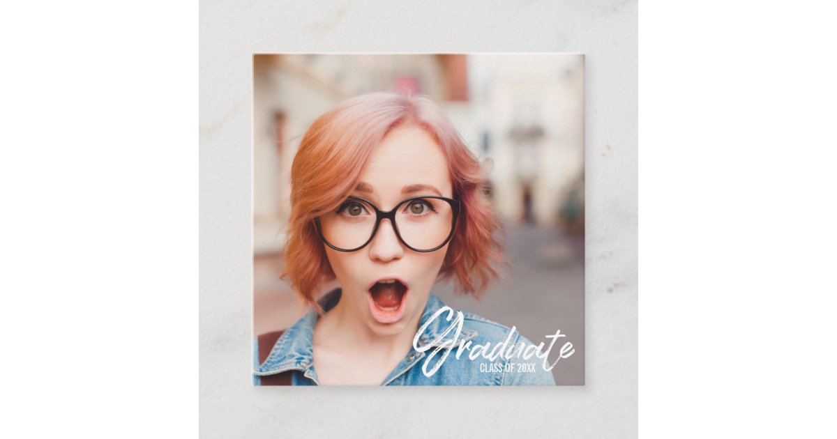 Mini Graduation Announcements | Business Cards | Zazzle