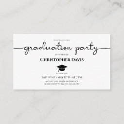 Mini Graduation Invite, Class of 2024 Graduation Enclosure Card | Zazzle