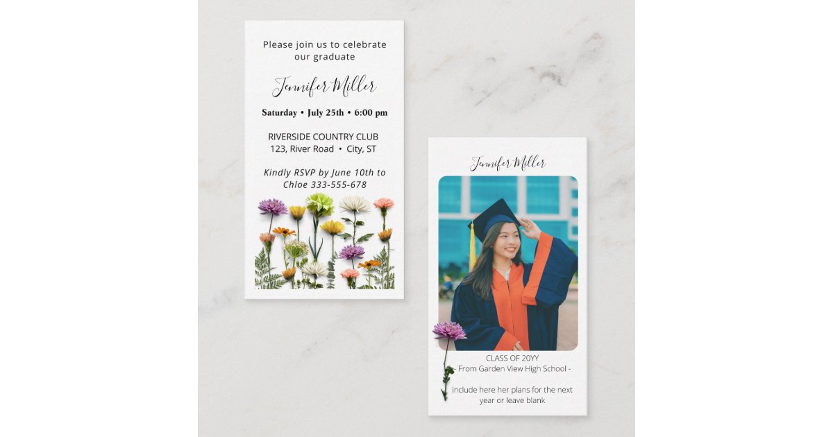 Mini Graduation Party invitation announcement | Zazzle