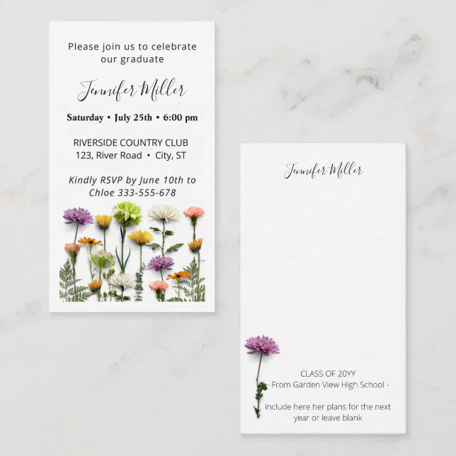 Mini Graduation Party invitation announcement | Zazzle