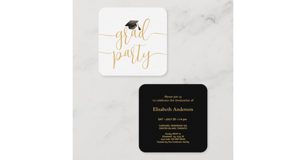 Mini Graduation Party Invitation Class Of 2025 | Zazzle