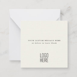 Mini Happy Holidays Modern Elegant Script Note Card | Zazzle
