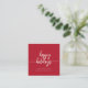 Mini Happy Holidays Modern Elegant Script Note Card | Zazzle