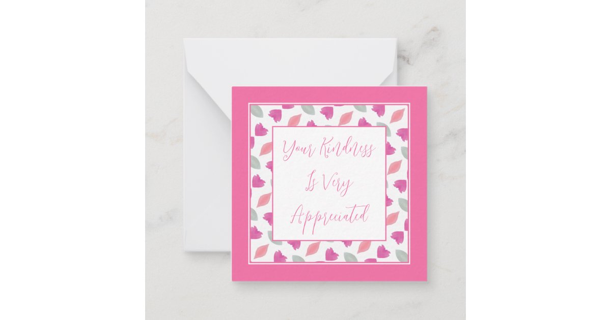 Mini Little Thank You Note Card | Zazzle