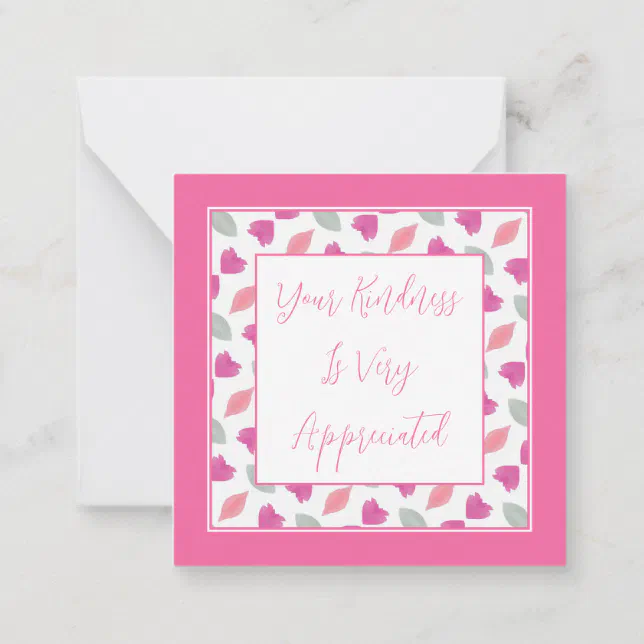 Mini Little Thank You Note Card | Zazzle