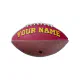 Mini MAROON AND GOLD Personalized Football | Zazzle