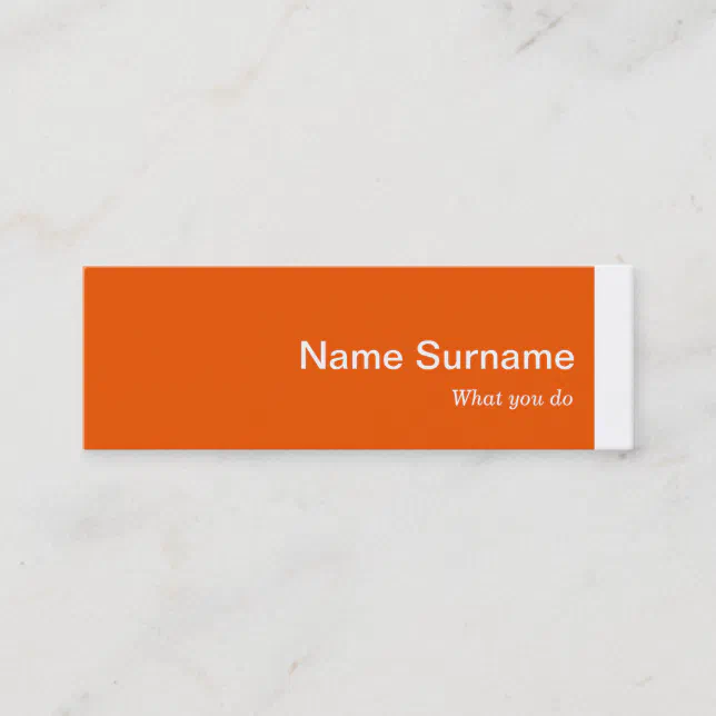 Mini Modern Profile Business Card Template | Zazzle