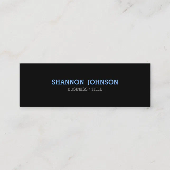 Mini Narrow Clean and Simple business card | Zazzle