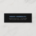 Mini Narrow Clean and Simple business card | Zazzle