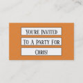 Mini Party Invitation Reminder Template | Zazzle