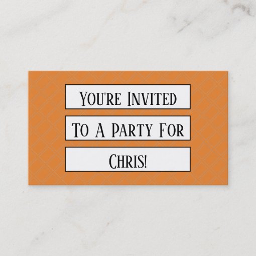 Mini Party Invitation Reminder Template | Zazzle