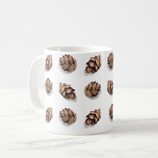 Mini Pine Cones on White Coffee Mug | Zazzle