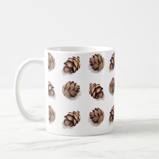 Mini Pine Cones on White Coffee Mug | Zazzle