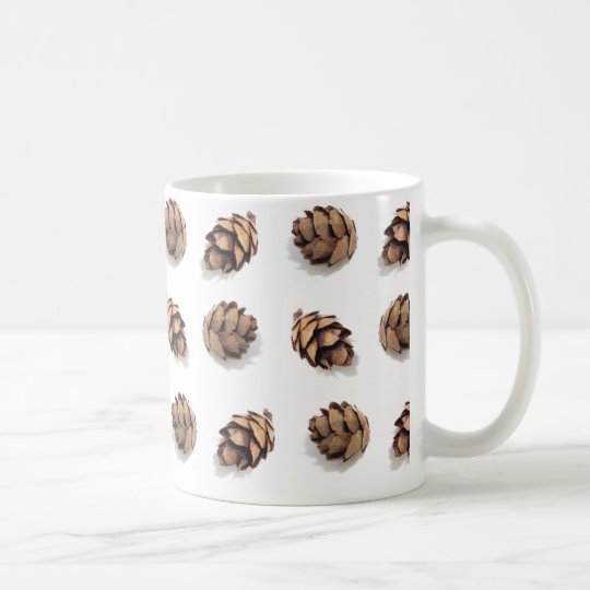 Mini Pine Cones on White Coffee Mug | Zazzle.com