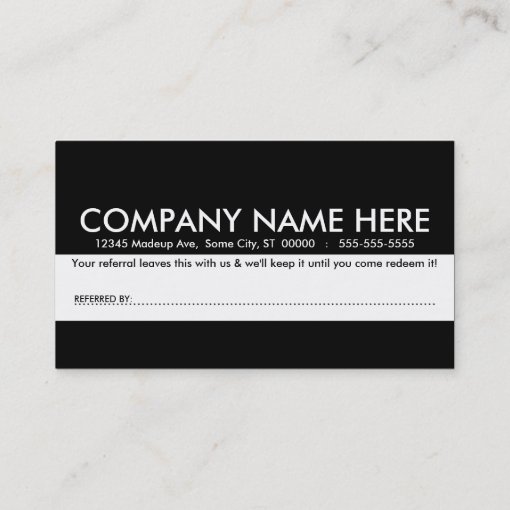 mini refer a friend referral card | Zazzle