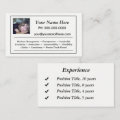 Mini Resume Business Card | Zazzle