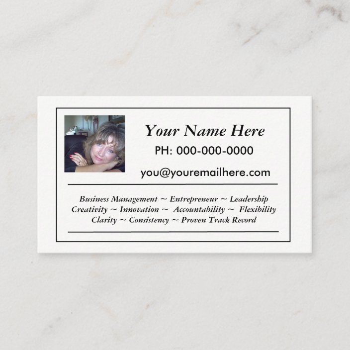 Mini Resume Business Card | Zazzle