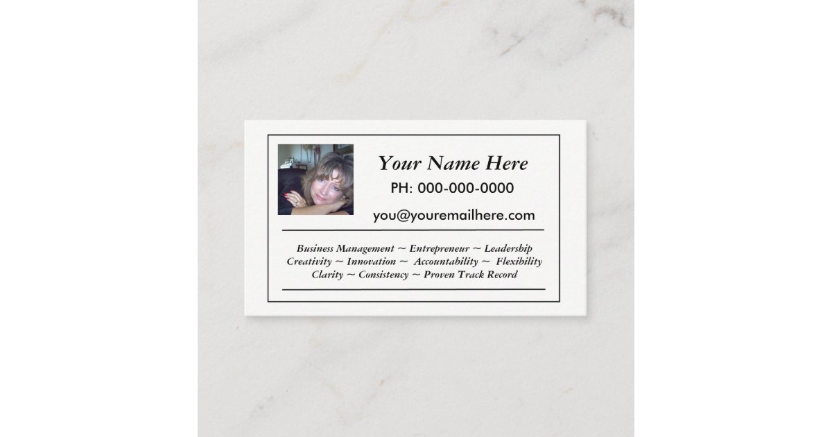 Mini Resume Business Card | Zazzle