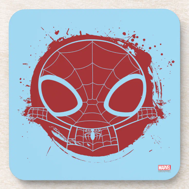 Mini Spider-Man Grunge Graphic Coaster | Zazzle