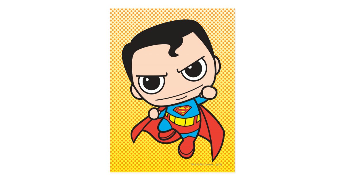 Mini Superman Flying Postcard | Zazzle.com