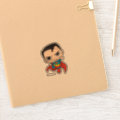 Mini Superman Flying Sticker | Zazzle