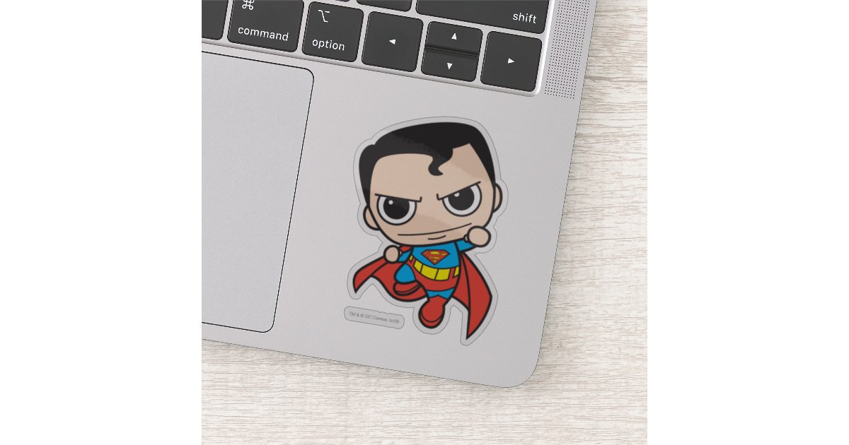 Mini Superman Flying Sticker | Zazzle