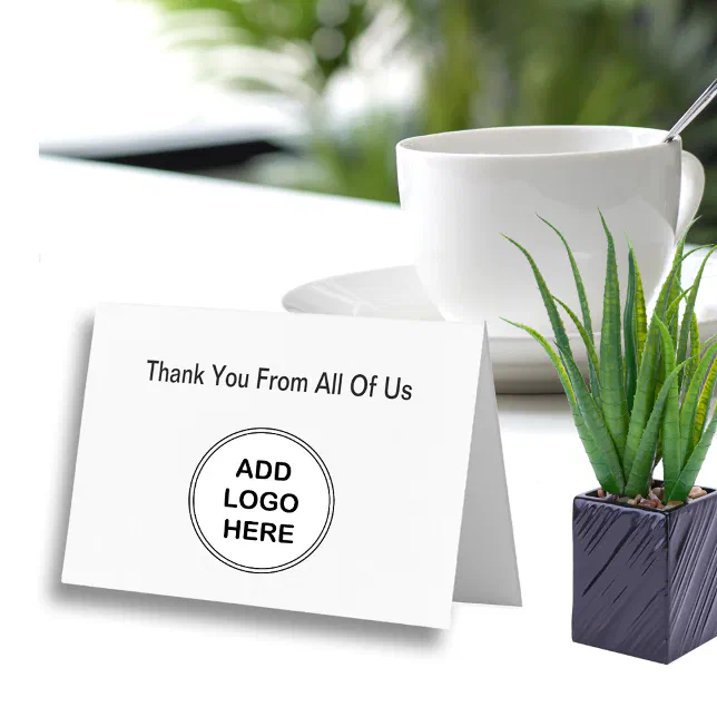 Mini Thank You Cards Logo Template Style | Zazzle