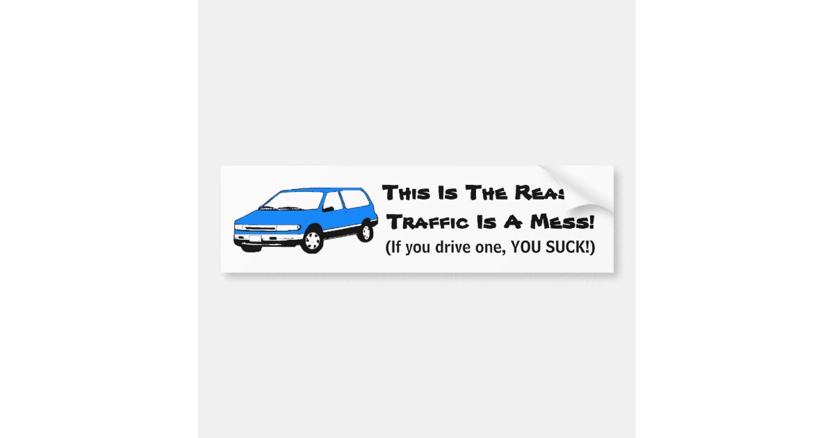 Mini Van Bumper Sticker | Zazzle