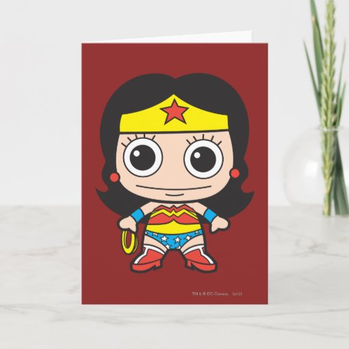 Mini Wonder Woman Card | Zazzle