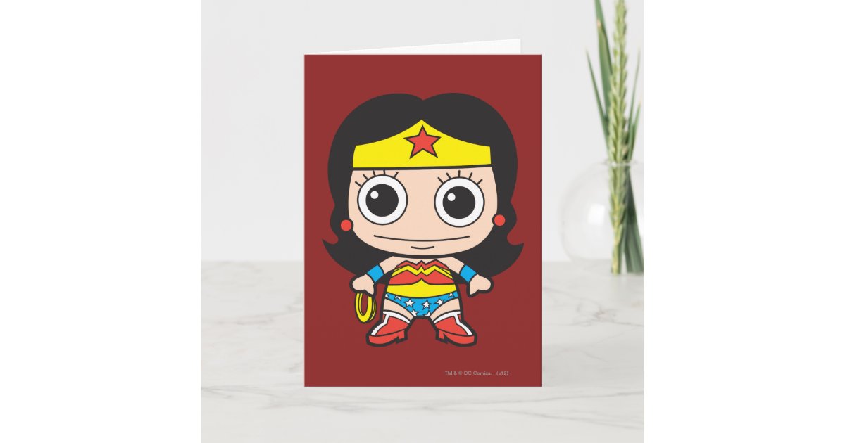 Mini Wonder Woman Card | Zazzle