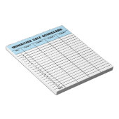 Miniature golf scorecard template custom notepad | Zazzle