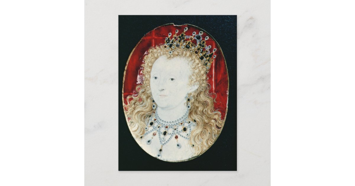 Miniature of Queen Elizabeth I Postcard | Zazzle