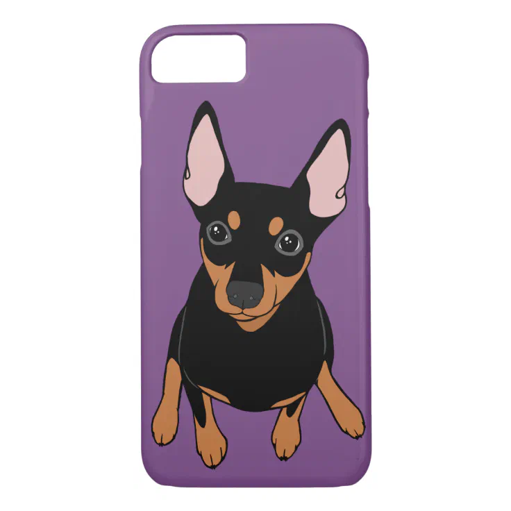 Miniature Pinscher Min Pin Apple iPhone 8/7 Case | Zazzle