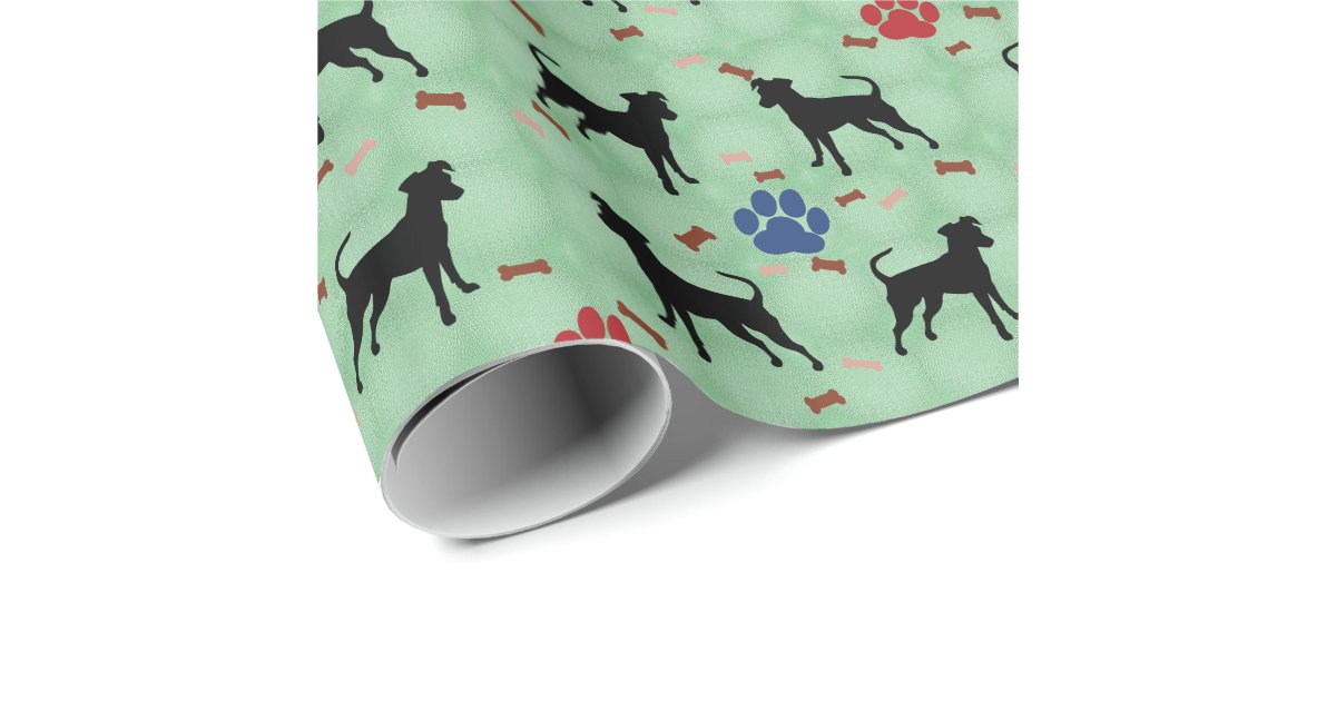 Miniature Pinscher Shadow Wrapping Paper | Zazzle